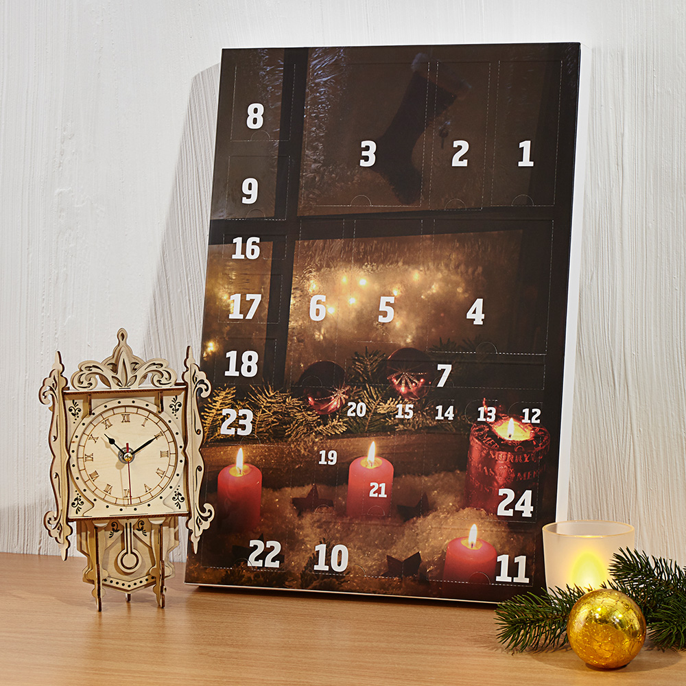 Adventskalender tafelklok | EUROtops.nl