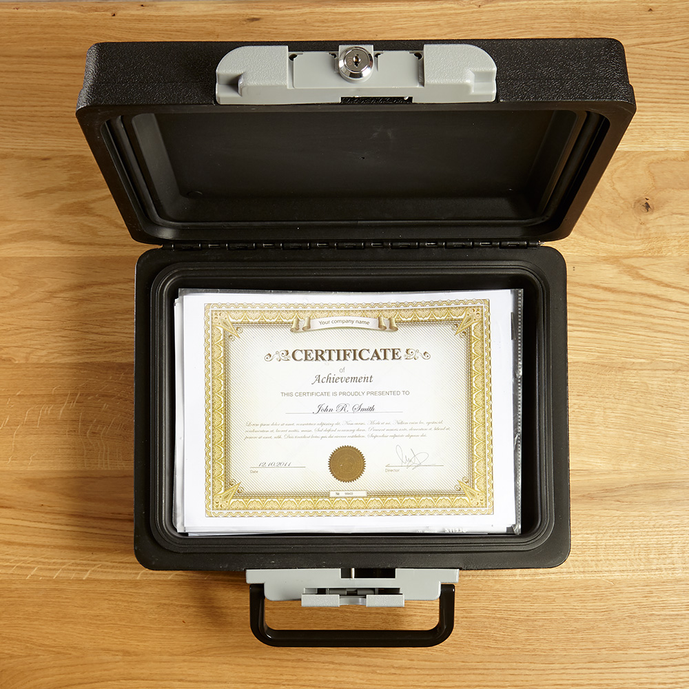 Brand- en waterdichte documentenbox | EUROtops.nl